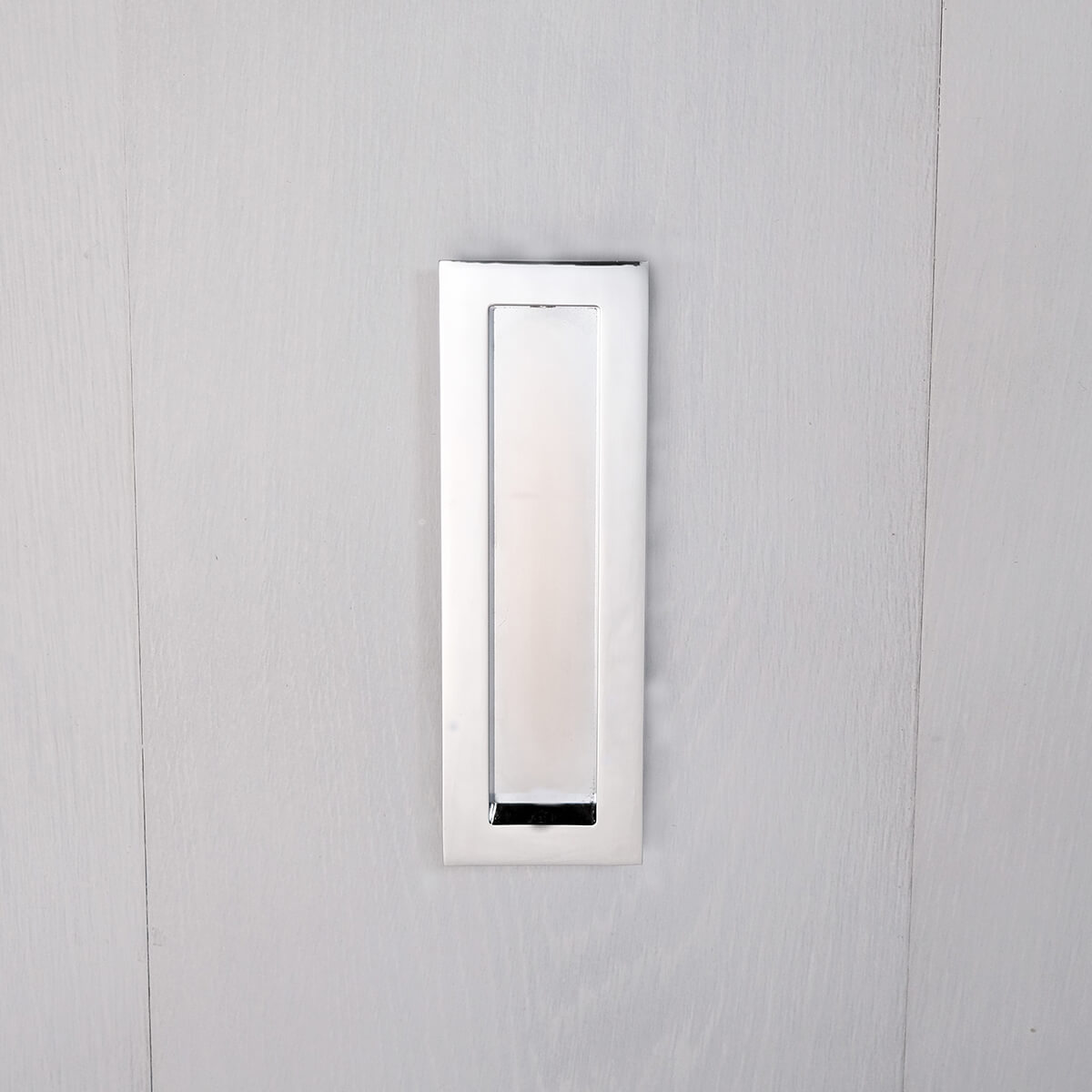 150 x 50mm Rectangular Flush Pull - Satin Chrome » Lemaar